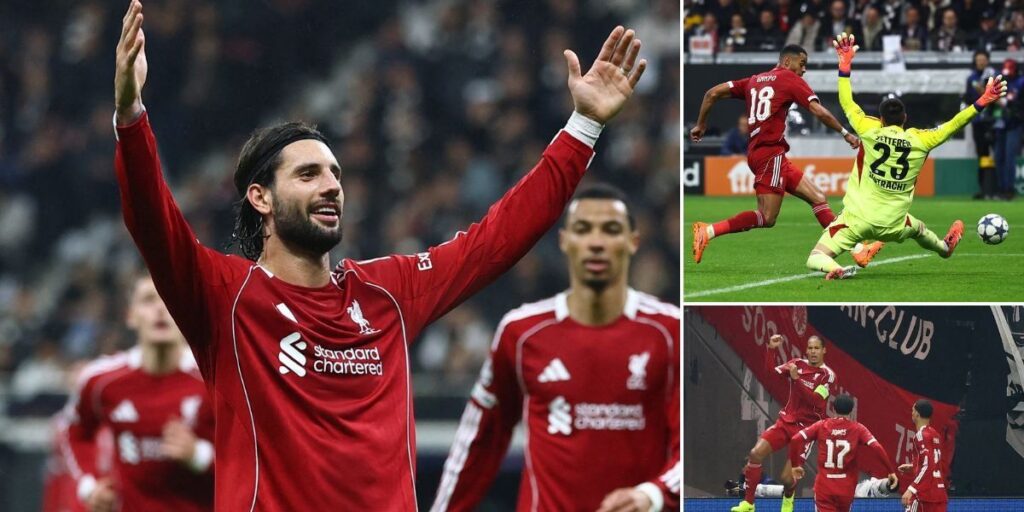 Liverpool ends losing streak with emphatic victory over Eintracht ...