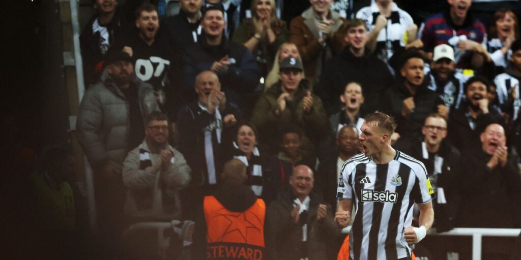Dan Burn’s header secures Newcastle’s 2-0 Champions League victory over ...