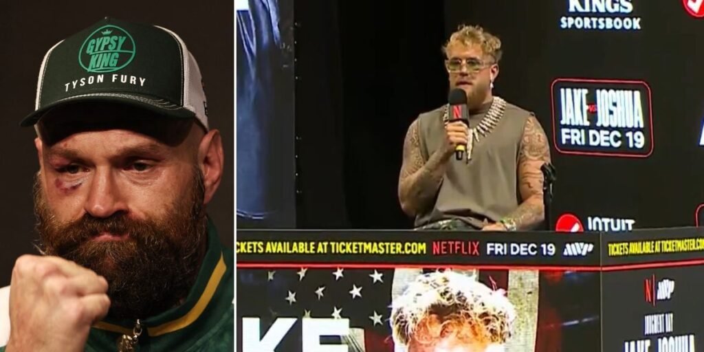 Jake Paul targets Tyson Fury fight in 2025 after facing Anthony Joshua ...