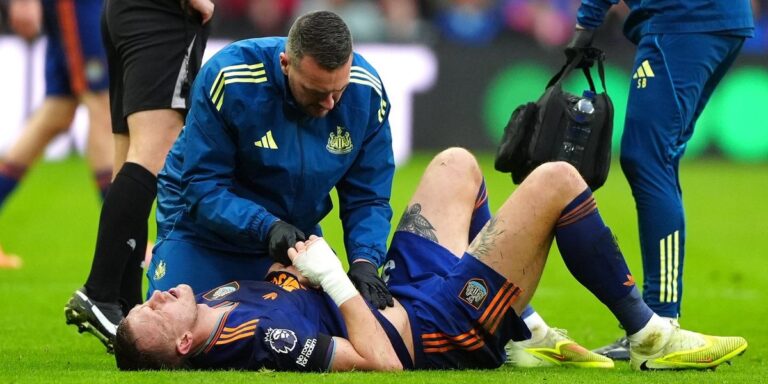 Dan Burn ruled out for six weeks after suffering punctured lung and ...