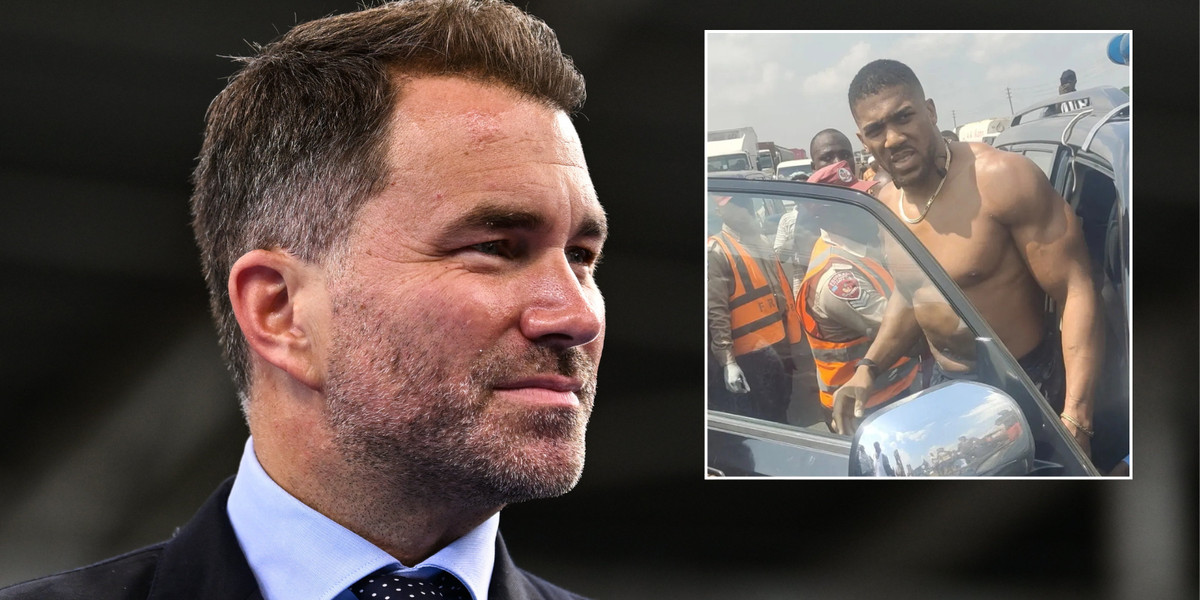 Eddie Hearn discusses Anthony Joshua’s boxing future after deadly car ...
