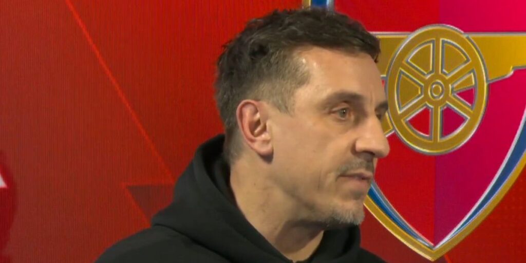 Gary Neville faces backlash for calling for violence against Arsenal’s ...