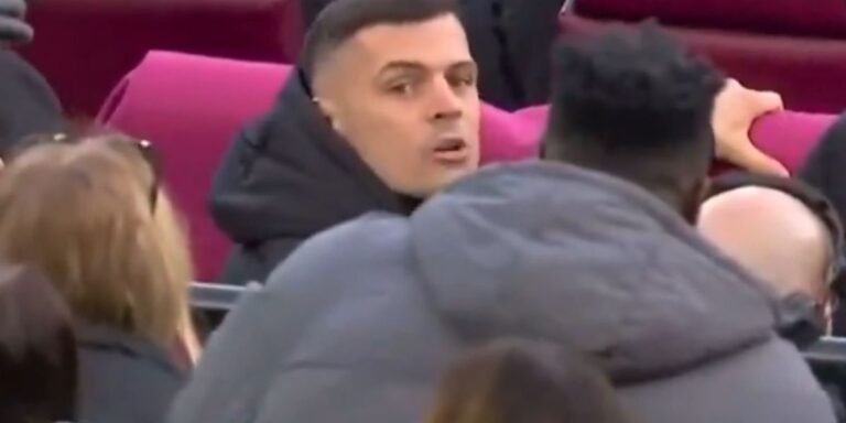 Granit Xhaka disputes with West Ham fans as Sunderland suffer defeat ...