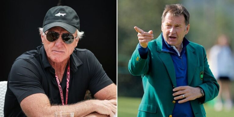 Nick Faldo releases private messages amid ongoing feud with Greg Norman ...